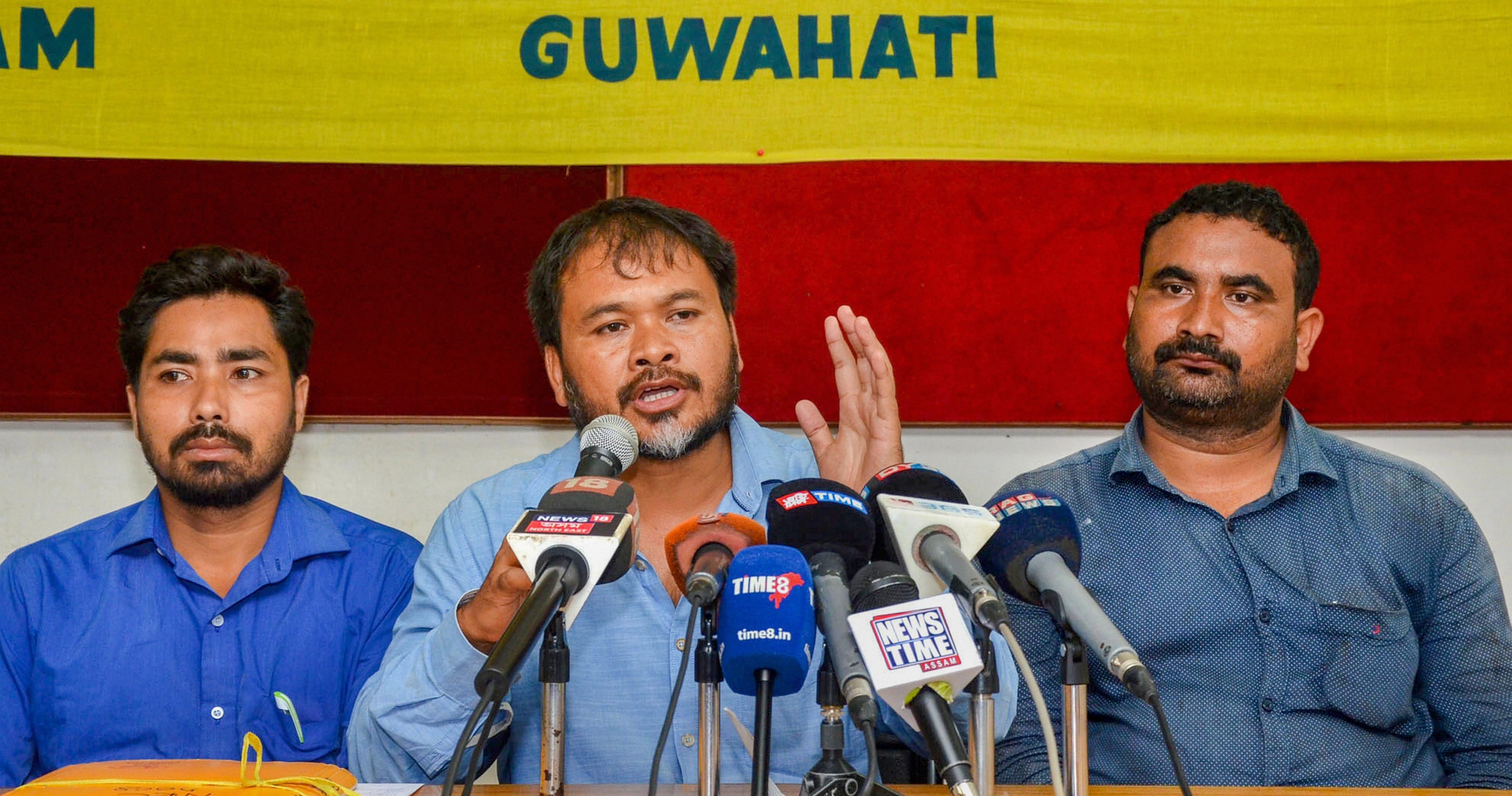 Akhil Gogoi to be CM candidate of political party launched by KMSS for Assam polls