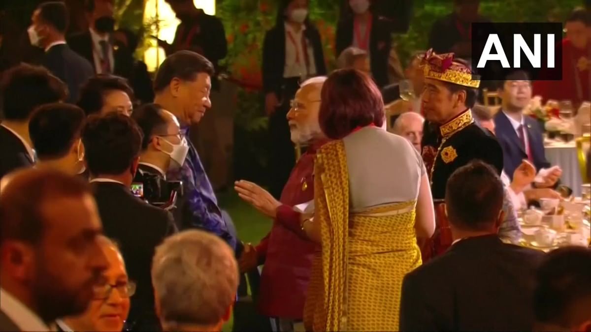 PM Modi greets Chinese President Xi Jinping on sidelines of G20 Summit in Bali