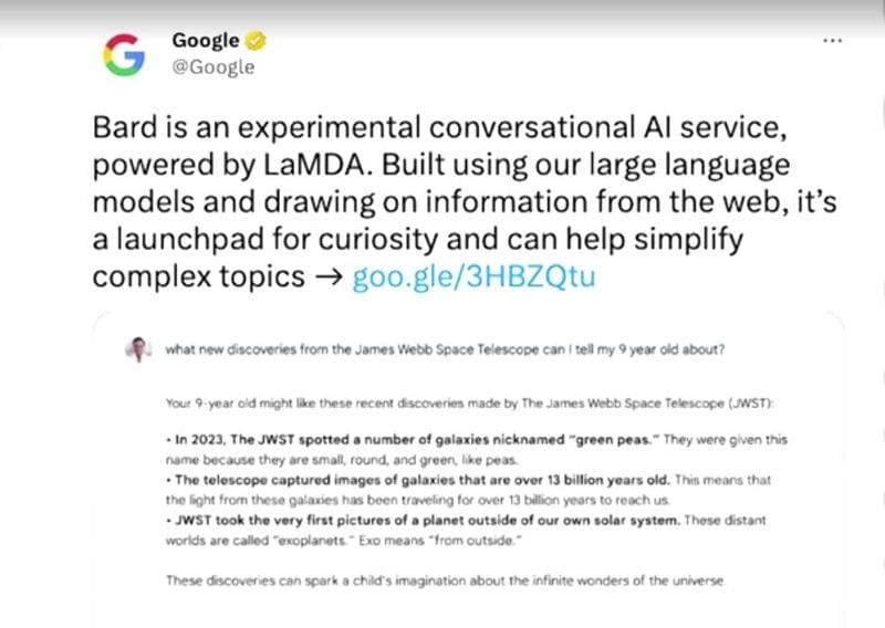 Alphabet shares dive after Google AI chatbot Bard flubs answer in ad – ThePrint