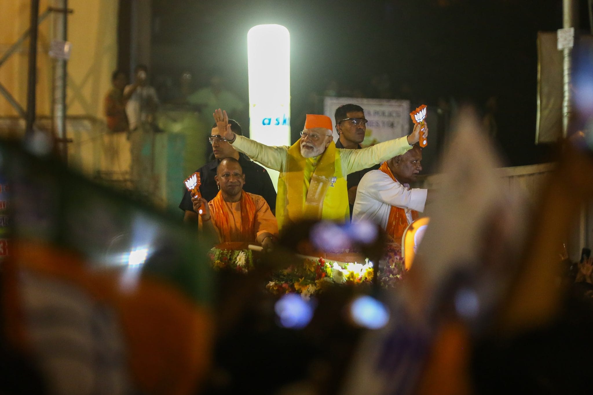 2 km roadshow, obeisance to Ram Lalla, sea of supporters — PM Modi's blockbuster procession in ...