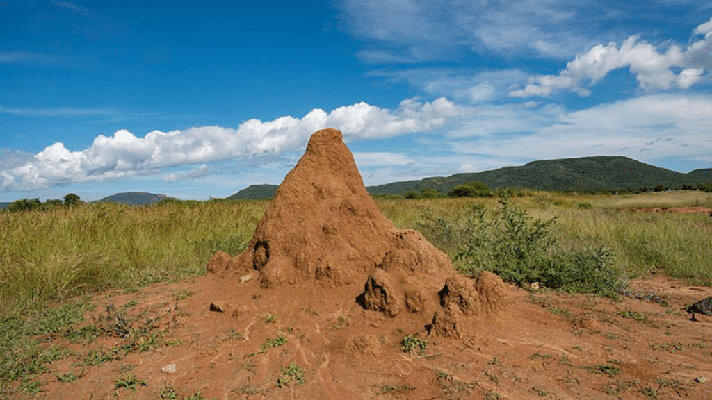 Termite mounds - self-cooling, sustainable; model for architecture