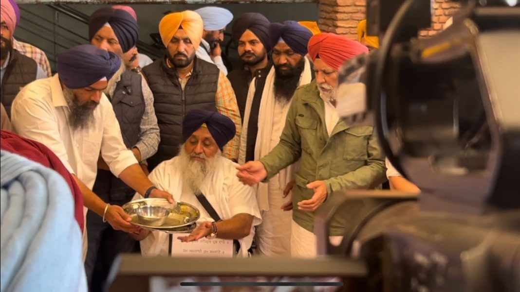Sukhbir Badal performs ‘sentry duty’ as ‘atonement for sins’