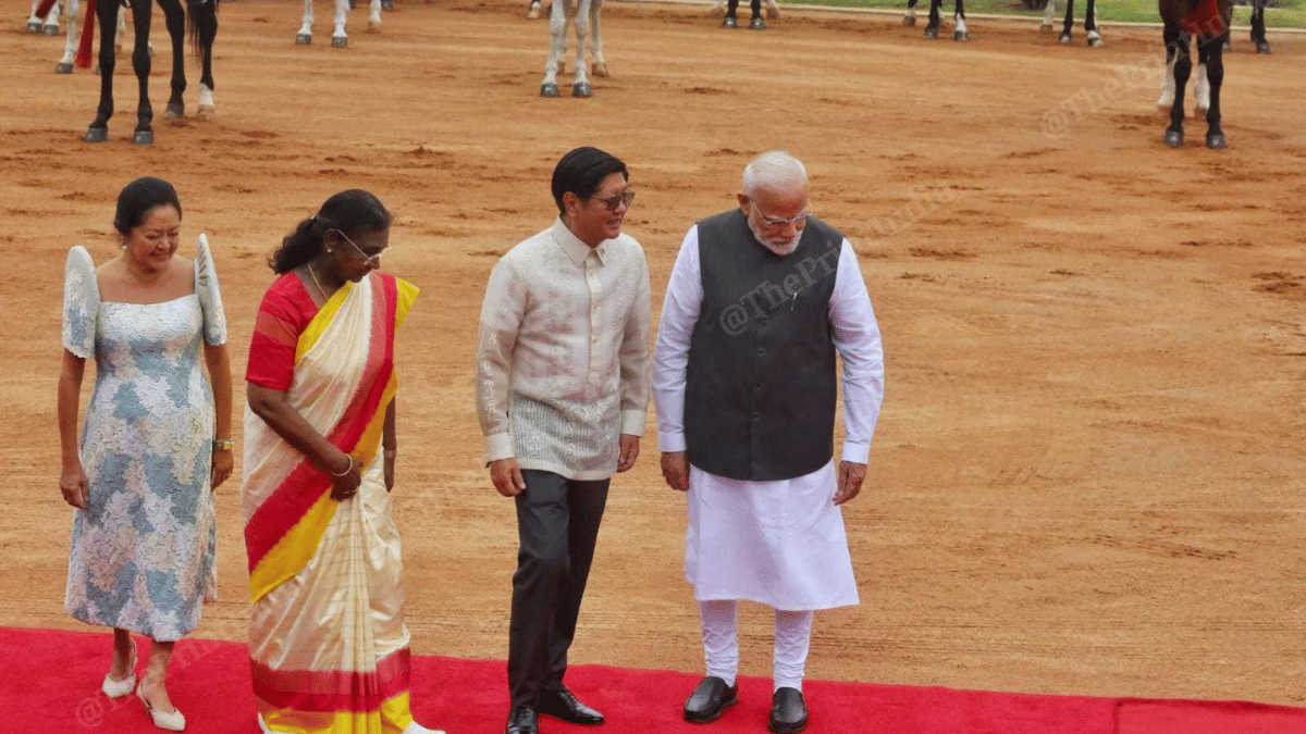 Philippines President Marcos Jr. receives ceremonial welcome at Rashtrapati Bhavan